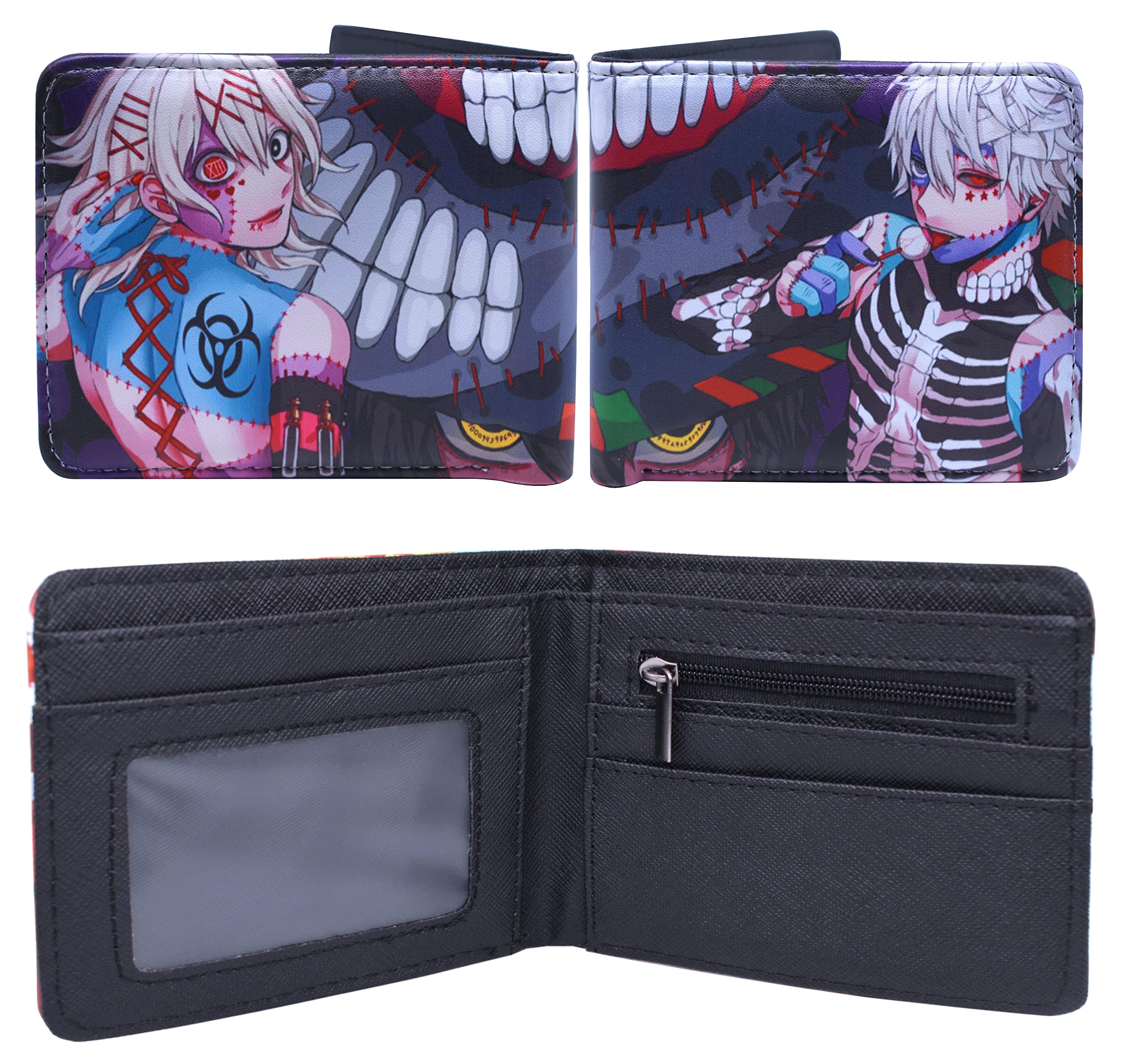 Amatensu Anime Characters Juzo Suzuya wallet Touka Kirishima wallet Ken Kaneki wallet E