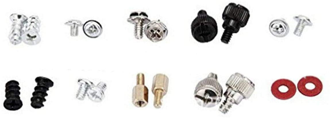 Life-Q 228PCS Personal Computer Screw Standoffs Set Kit, M3/M3.5/M5 Laptop Screws for Hard Drive Computer Case Motherboard Fan Power Graphics CD-ROM