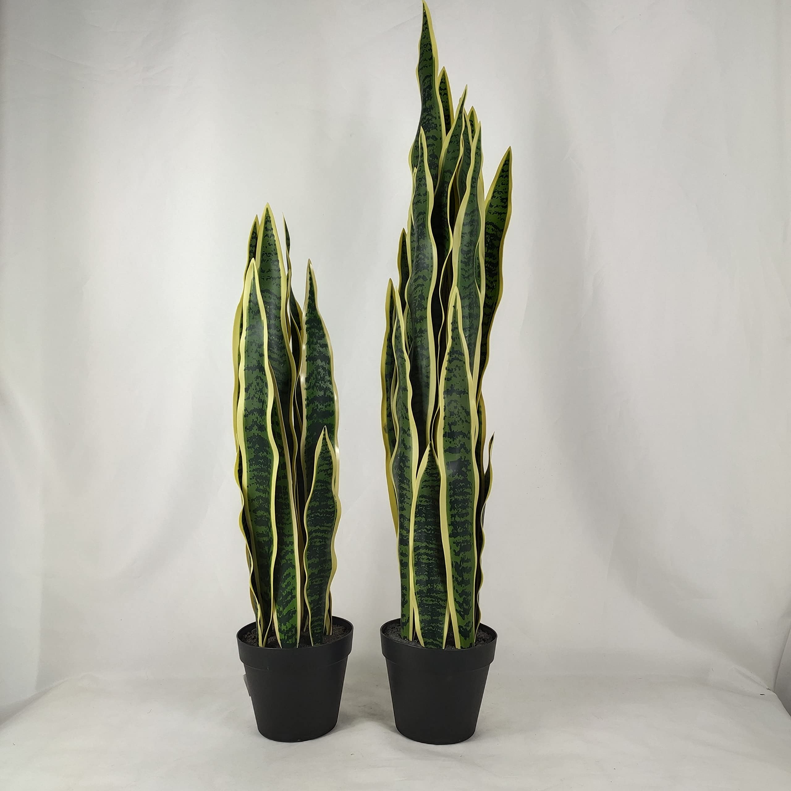 Ailimama Artificial Snake Plant 39In Green Fake Sansevieria, Perfect Faux Plants for Home Garden Office Store Decoration