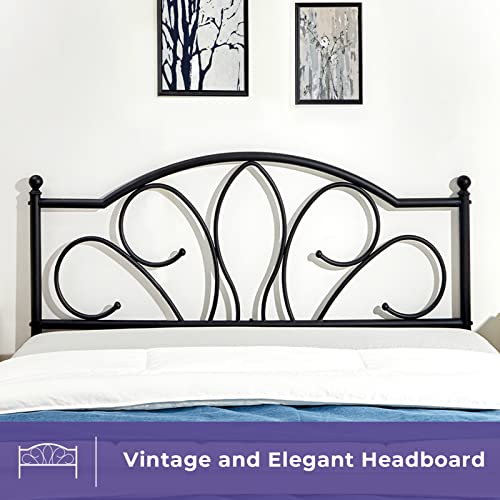GreenForest Queen Size Bed Frame with Headboard Quick Assembly Heavy Duty Platform Bed Frame with Underbed Storage,No Box Spring Needed Mattress Foundation,Black