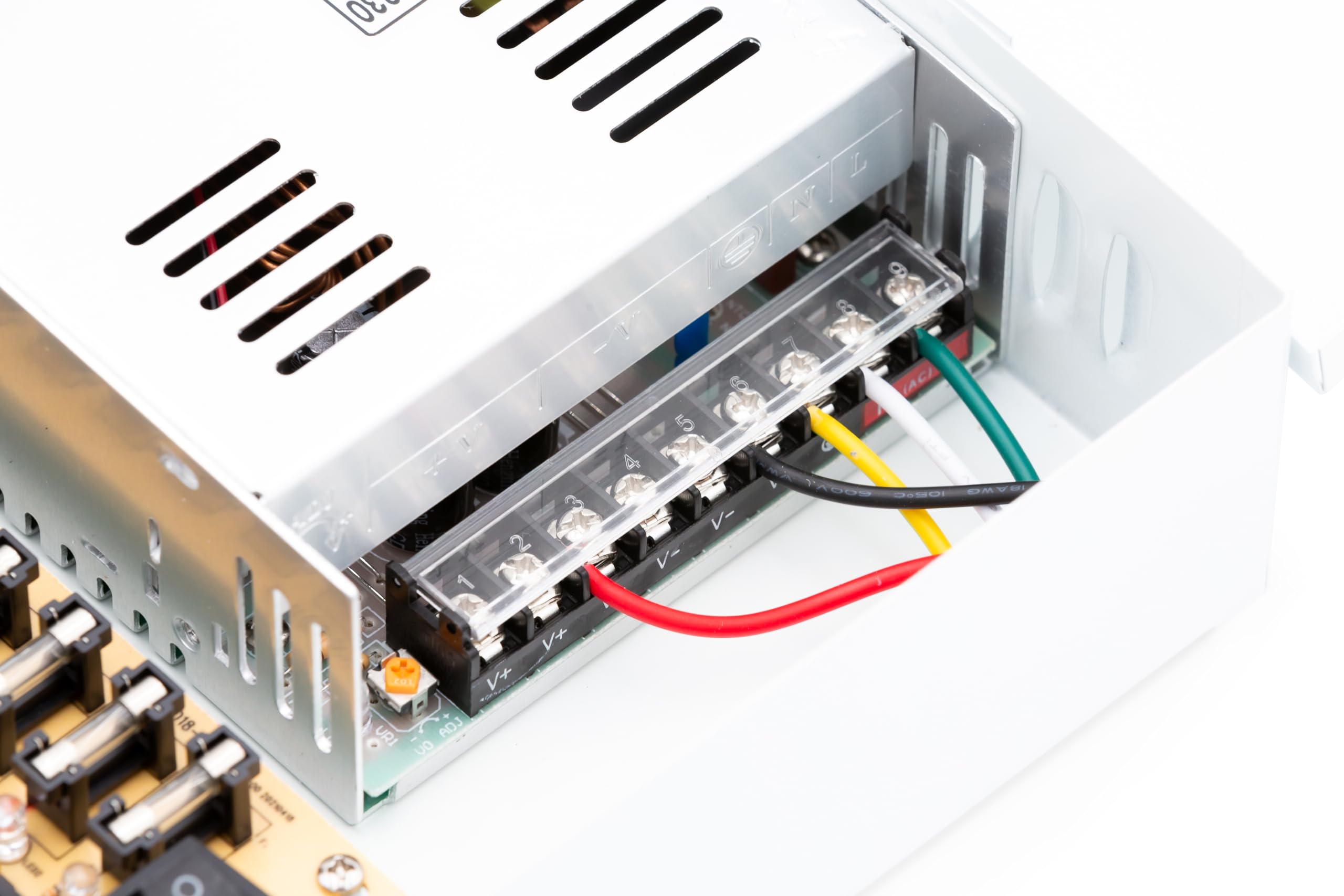 Ares Vision 18 Channel/Port 30 AMPS, 12V DC Power Supply Box, Individually Fused for CCTV, LED, and All 12v DC Devices. (18CH 30 AMP)