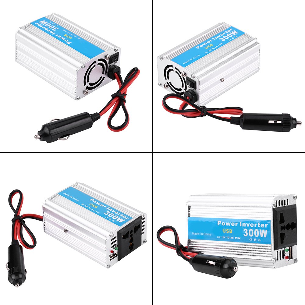 300W DC 12V to AC 110V Car Power Inverter Converter USB Adapter