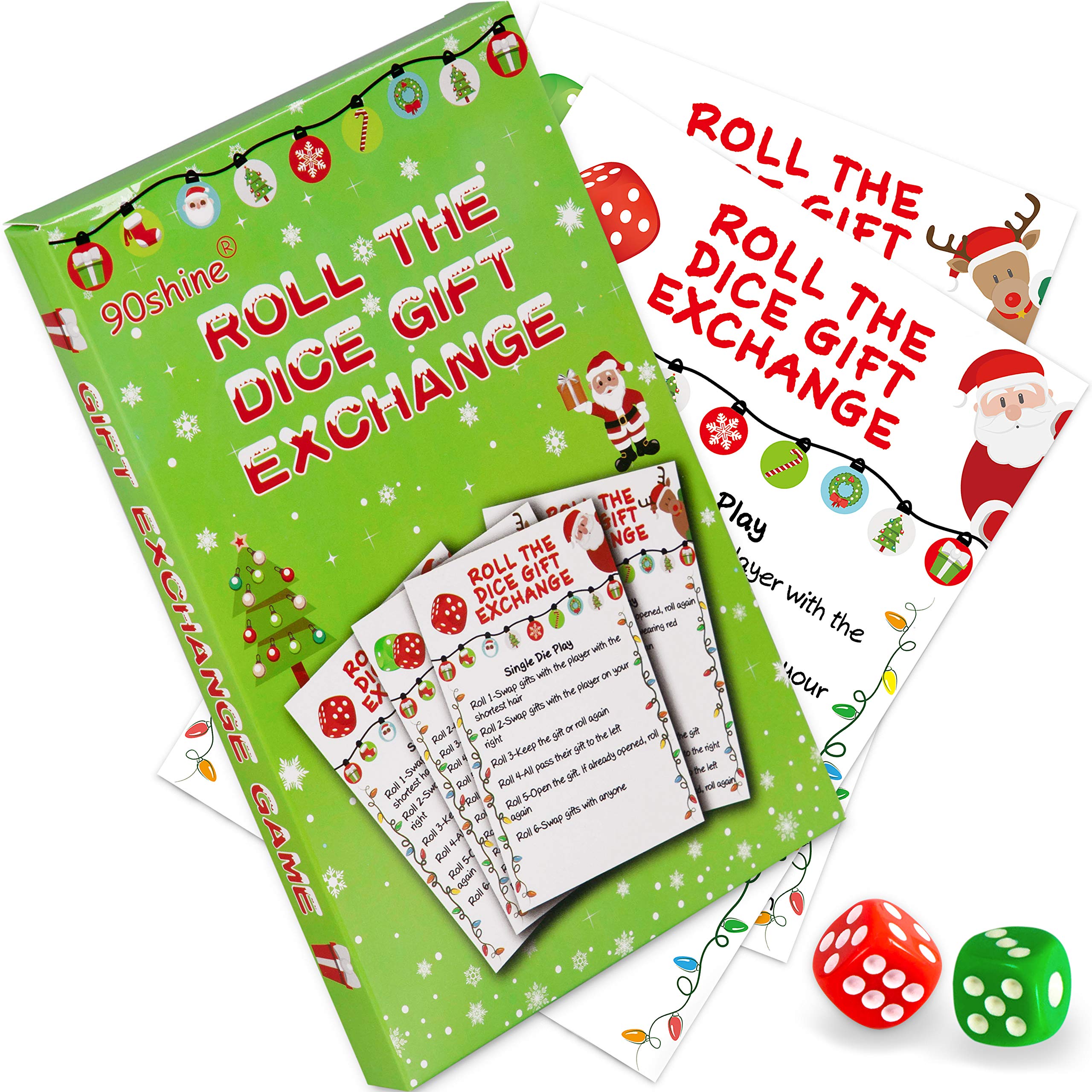90shine Christmas Game White Elephant Gift Exchange Xmas Holiday Party Decoration Supplies