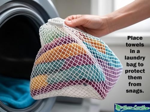 Mother-Earth 6-Pack Bath Washcloths 12"x12" - Soft and Absorbent Face Towels, Quick-Drying Wash Cloths for Sensitive Skin, Premium Quality for Daily Use (Blue-Pink)