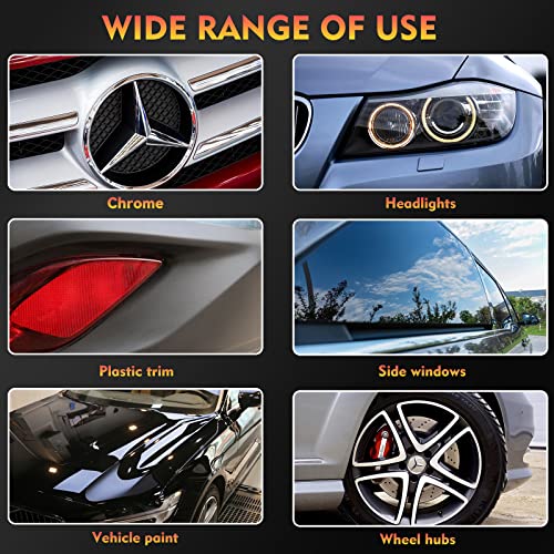 Advanced 10H Ceramic Coating for Cars, High Gloss Ceramic Coating with Applicator, Easy-to-Use Scratch Resistant Nano Graphene Ceramic Coating Kit, 3 Years Hydrophobic Paint Protection (30ml)