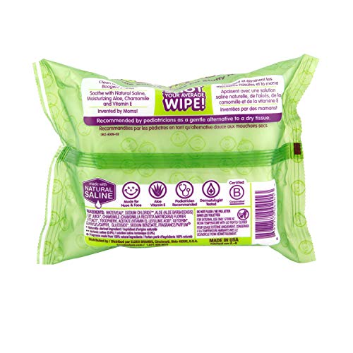Boogie Wipes Wet Wipes for Baby and Kids, HSA/FSA Eligible, Chamomile and Vitamin E, White, Fresh Scent, 180 Count