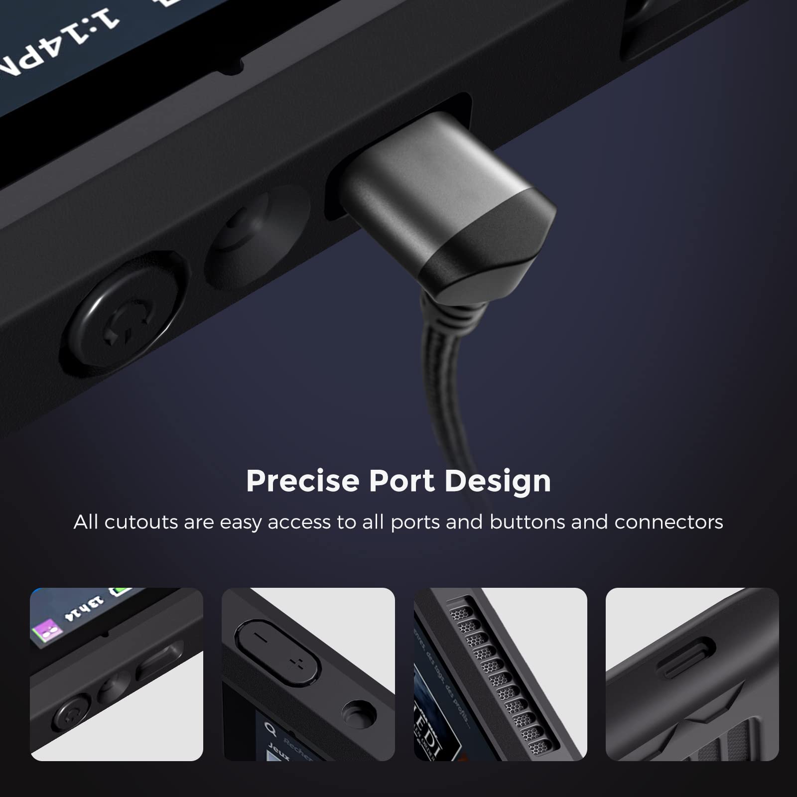 2023 Steam Deck Kickstand Protective Case,Qunland TPU Protector Cover with Stand Base, Trackpad and L4/L5/R4/R5 Buttons Silicone Protectors for Steam Deck, Steam Deck Anti-Scratch Grip Accessories