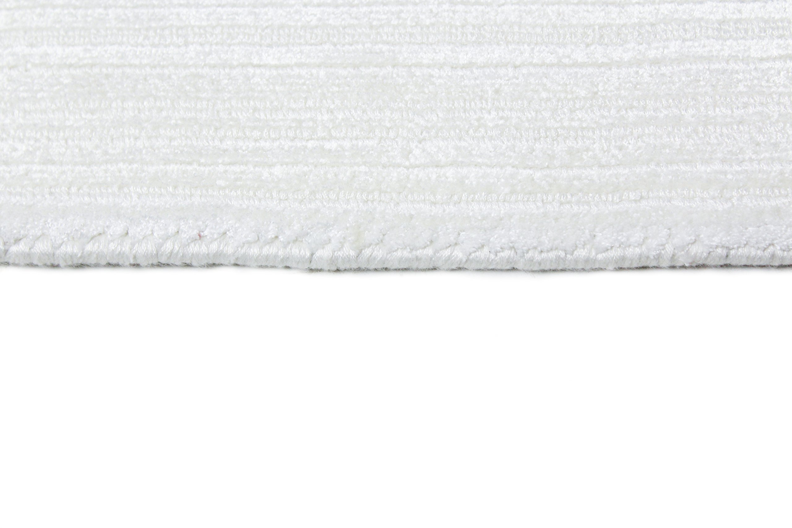 Bashian Radiance Collection WZ Hand loomed 100% Viscose Area Rug, 5.6' x 8.6', White