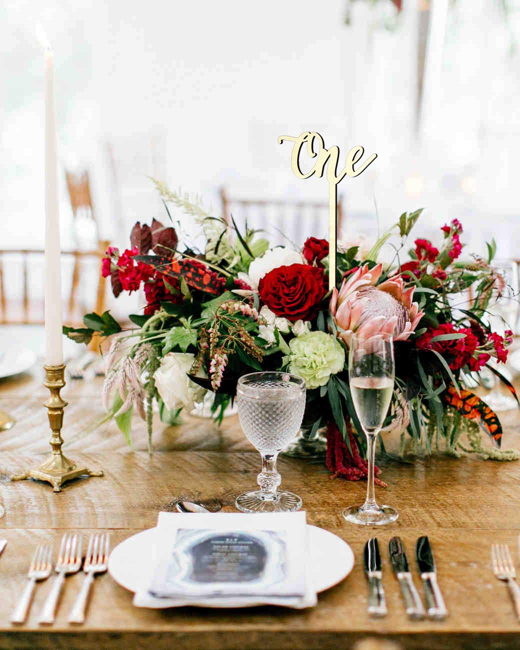 Activ8 Elegant Wooden Wedding Table Numbers | 1-12 Pack | Calligraphy Sticks Including Extra Thick Solid Base | Reception Party Home Decoration Centerpiece| Spray or Natural | Banquet Event Decor