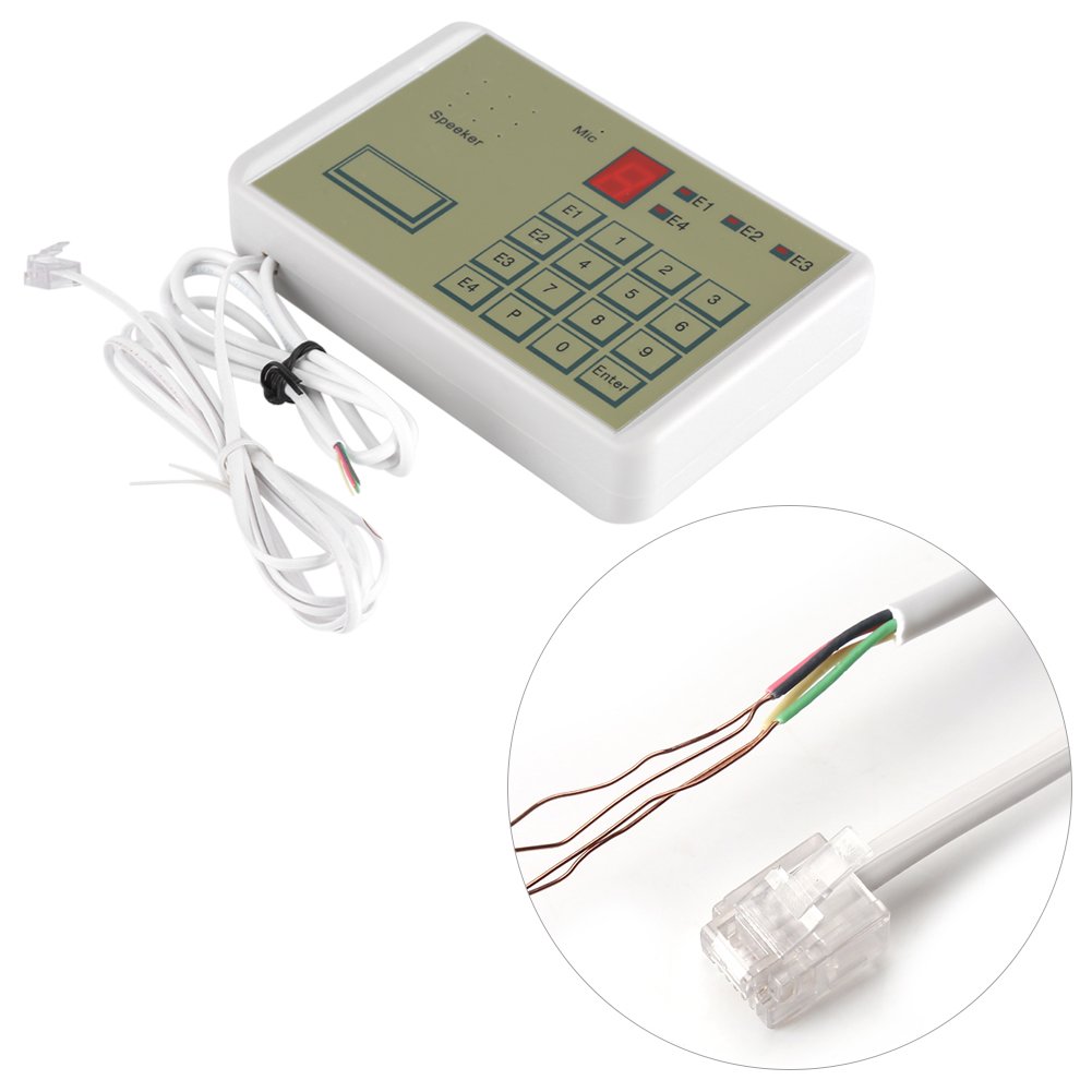 Telephone Dialer, Wired Telephone Voice Auto dialer Burglar Security Wired Home Security System with Phone Dialer House Office Alarm System