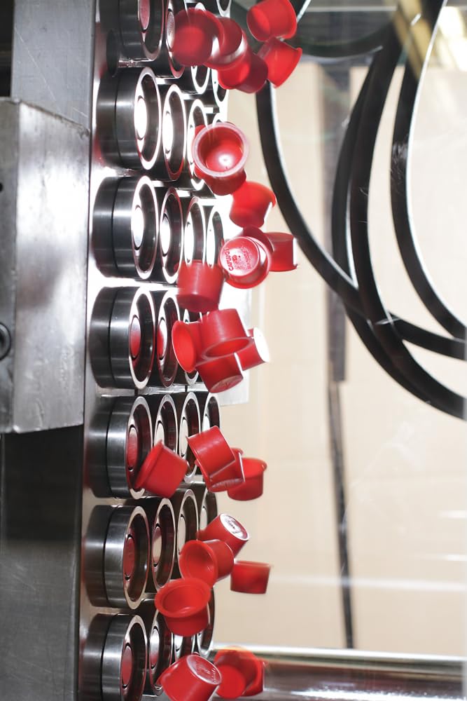 Caplugs T-5 T Series – Plastic Tapered Cap and Plug, 1000 Pack, Red LD-PE, Cap OD 0.409" x Plug ID 0.547" Protective Closures, Dust and Moisture Seals, MIL Spec, SAE Fittings, Hydraulic, EZ Remove