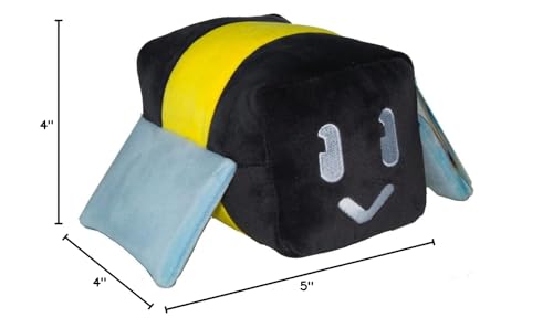 Bee Swarm Collectible Plush Stuffed Animal Toy - 3.5” Basic Bee Plushie (Series 1)