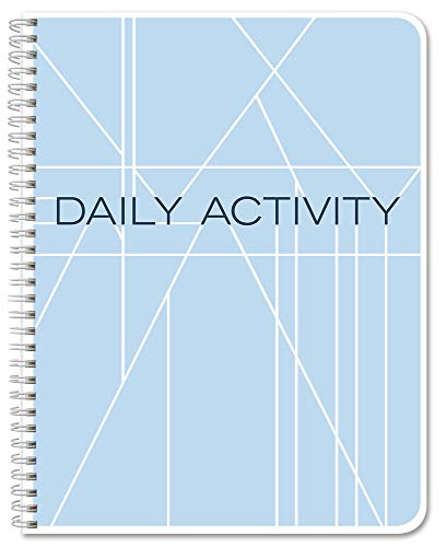 BookFactory Daily Activity Log Book/Day Log Book/Diary/Productivity Notebook, Wire-O - 100 Pages, 8.5" x 11" (LOG-100-7CW-PP-(DailyActivity))
