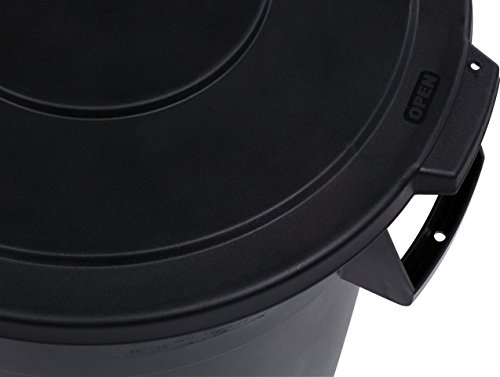 Carlisle FoodService Products 34103303 Bronco Round Waste Container Lid, 32 gal, Black