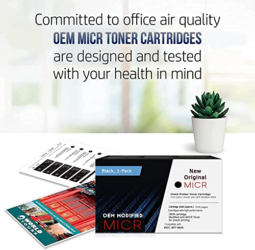 MTI 206A MICR Toner OEM Modified Replacement for HP 206A 206X | HP Color Laser Pro M255dw M255nw MFP M282nw M283cdw M283fdn M283fdw | W2110A Check Printer Magnetic Ink