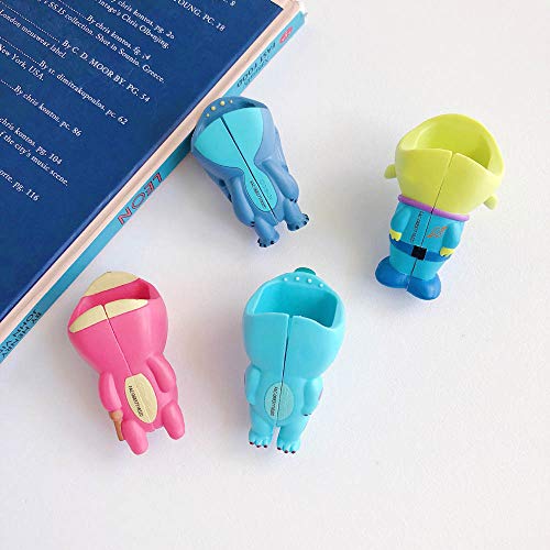 ZOEAST(TM) DIY Animal Protector USB Charger Saver Charging Data Earphone Line Protector Compatible with All iPhone 15 14 13 12 11 XS Max XR X 8 7 6 Plus USB Wire (Blue Alien)