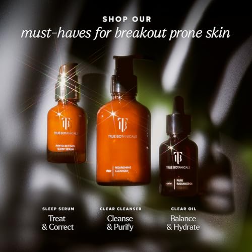 True Botanicals Clear Nourishing Cleanser | Gently Moisturizes & Refreshes Dry Skin | Oily & Sensitive Skin Types | Dermatologist Tested, All Natural, Vegan, Clinically Proven | 4 fl oz | 118 ml