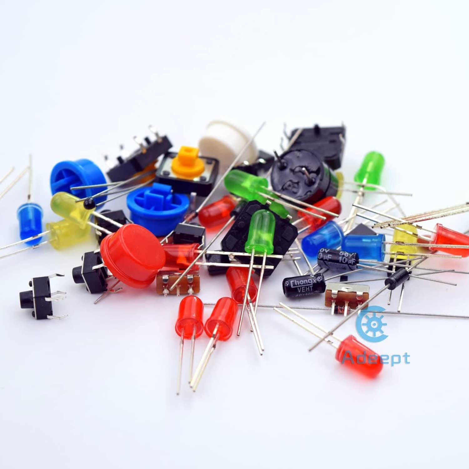 Adeept Starter Kit Compatible with Raspberry Pi 4 3, 2 Model B B+ LCD1602 Servo Motor C and Python Code, Beginner Starter Kit with User Manual Guidebook