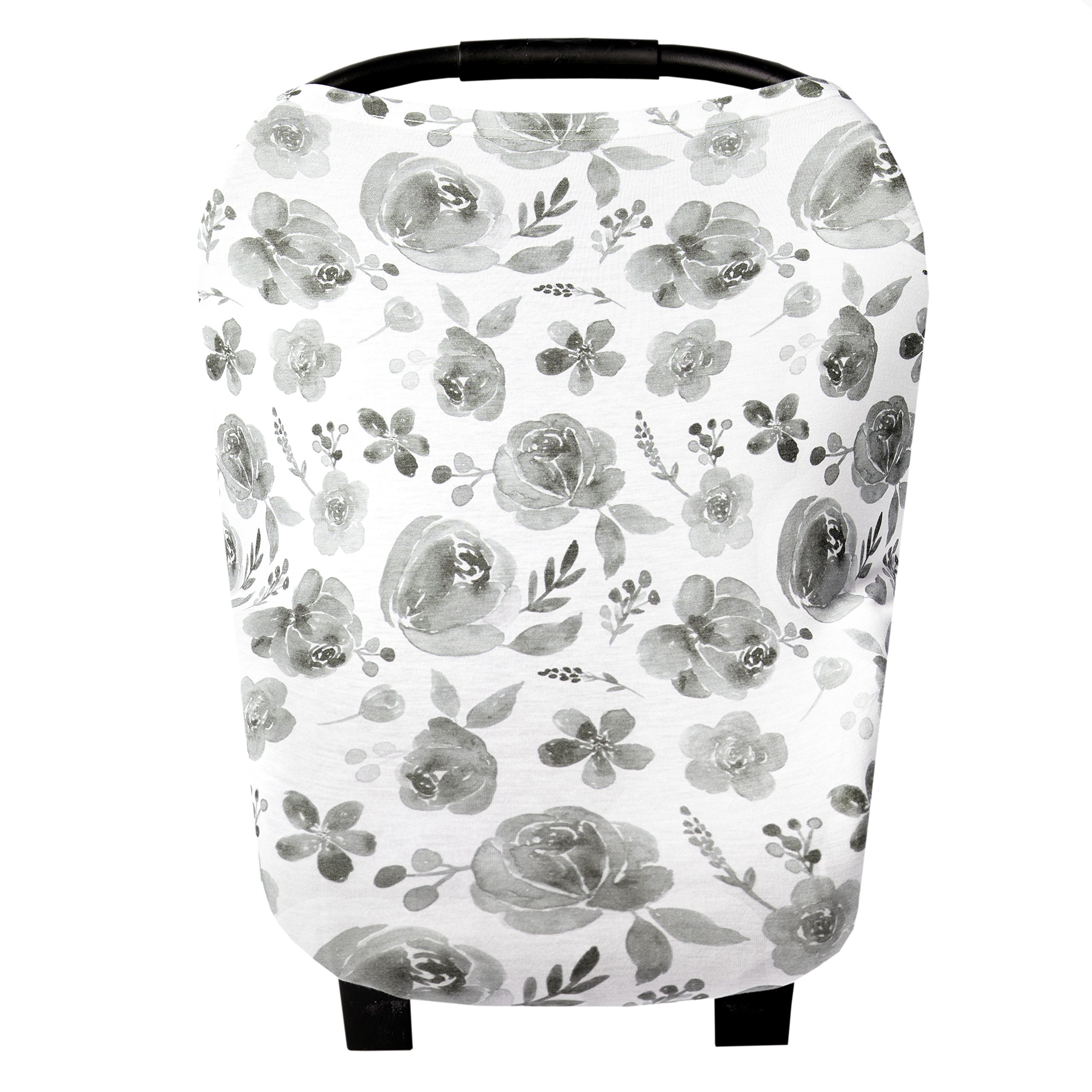 Copper Pearl Multi-Use Cover: Car Seat Covers, Nursing Cover, and Stroller Cover for Sun - Stretchy Fabric, All-Season Use, Stylish Designs, Easy Access for Moms - Rowan