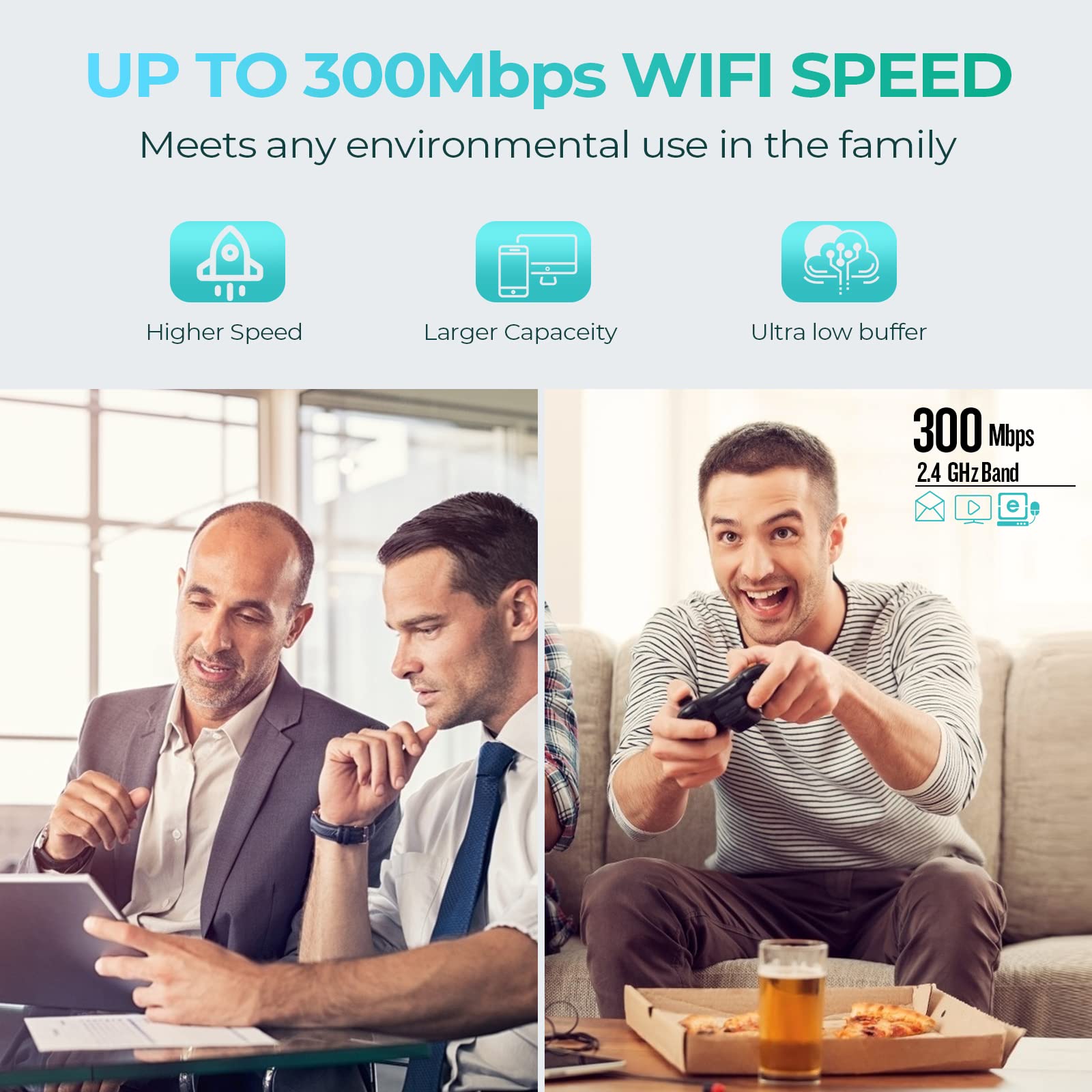 2023 WiFi Extender Signal Booster for Home,WiFi Booster Signal Long Range Coverage to 9000+ sq.ft and 55+Devices,5 Modes,Wireless Internet Repeater and Signal Amplifier