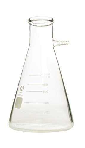 American Educational Clear Borosilicate Glass 1000mL Bomex Filtering Flask