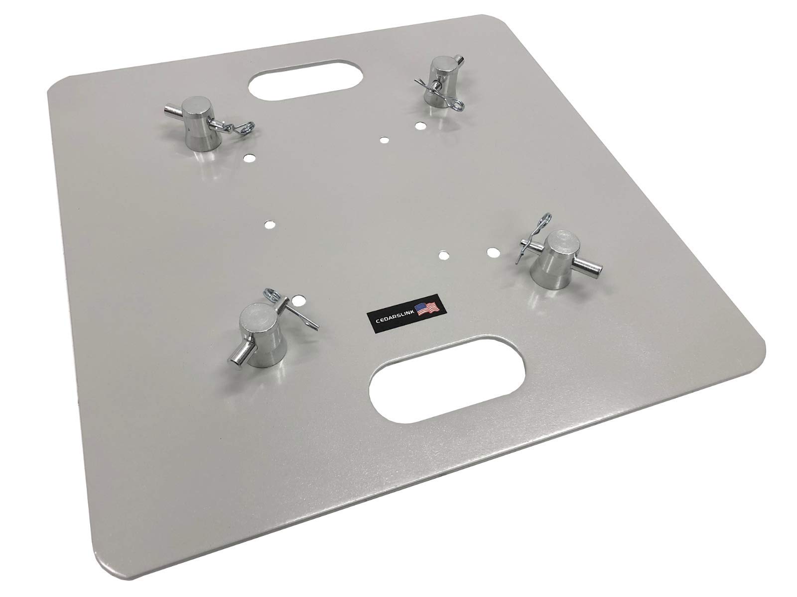 20"x20" Aluminum Base Plate for 12"x12" 290mm X 290mm Square Trussing W/2" Pipe Fits All Major Includes Pins/Clips