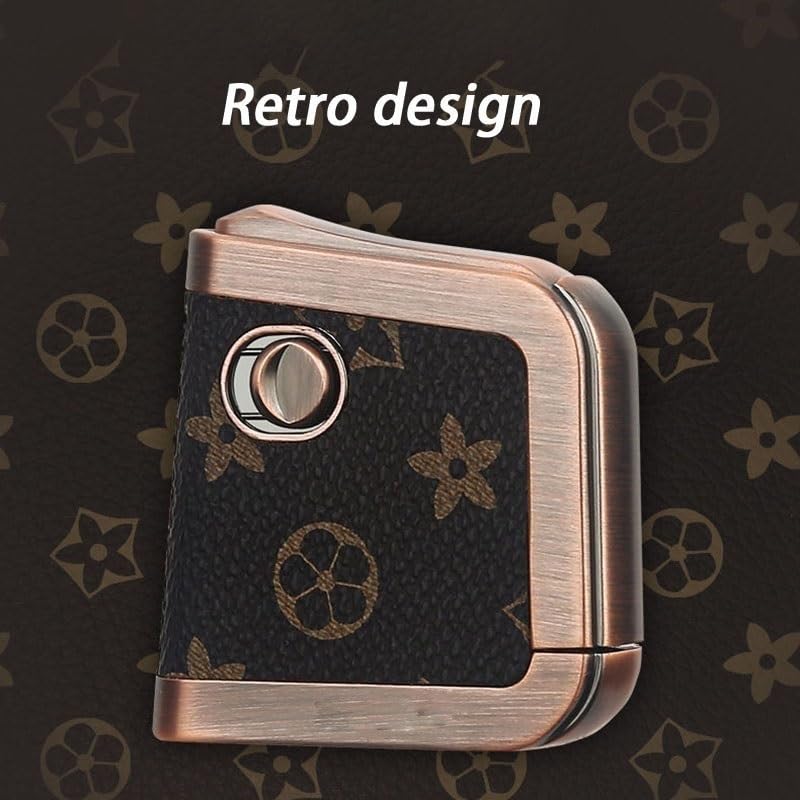 2024 New Retro Kerosene Lighter, Classic Open Flame, Reusable, Easy to Carry, Suitable, Daily Use (Color : C3)