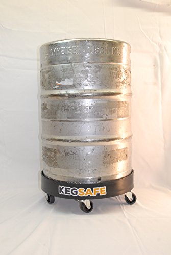 Beer Keg Dolly - Full Size Keg with Wheels - Extra Strong with high Side Rail for Added Safety!