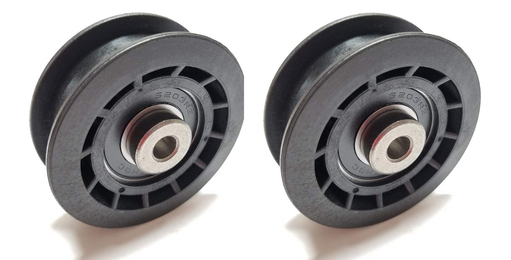 2 Flat Idler Pulleys - Compatible with: Pulley Part Number 106-2176 Used On Y