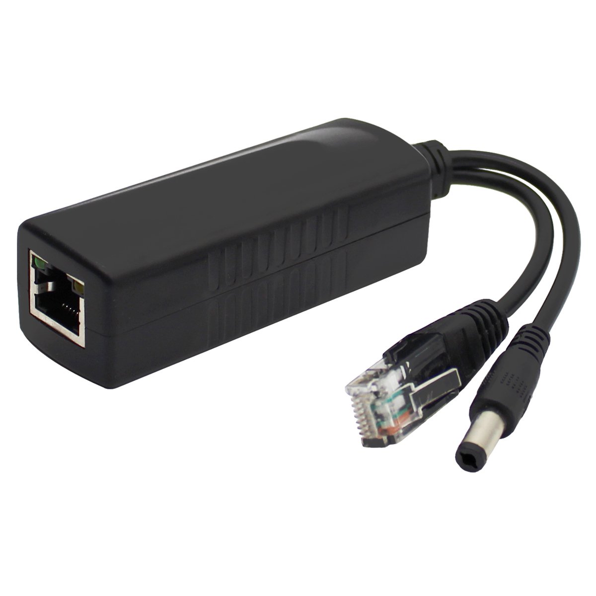 ANVISION 48V to 12V PoE Splitter Adapter IEEE 802.3af Compliant 10/100Mbps, for IP Camera AP Router Voip Phone, AV-PS12