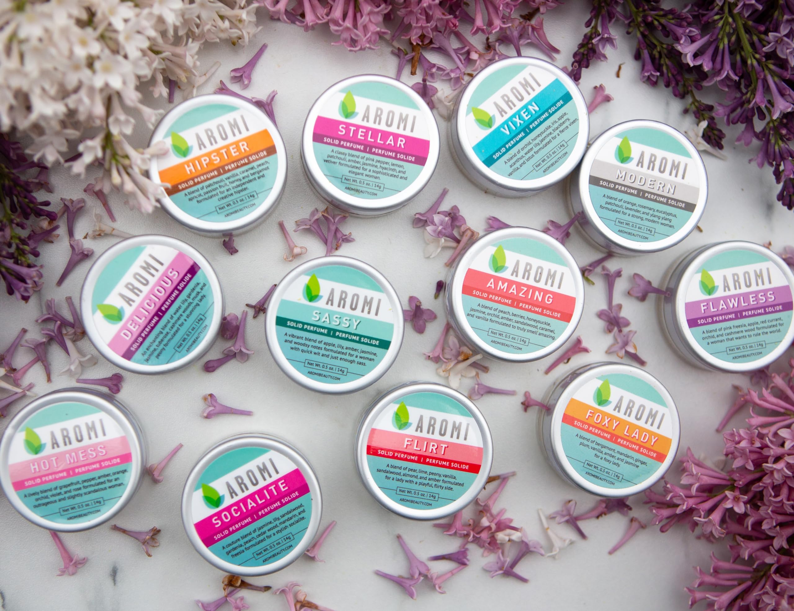 Aromi Hipster Solid Perfume | Earthy, Fruity Fragrance, Vegan, Cruelty-free, Patchouli, Vanilla, Peach Scent, Wax, Travel, Women's Gift, Handmade (Hipster)