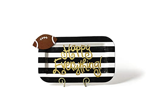 HAPPY EVERYTHING! Black Stripe Mini Rectangle Platter