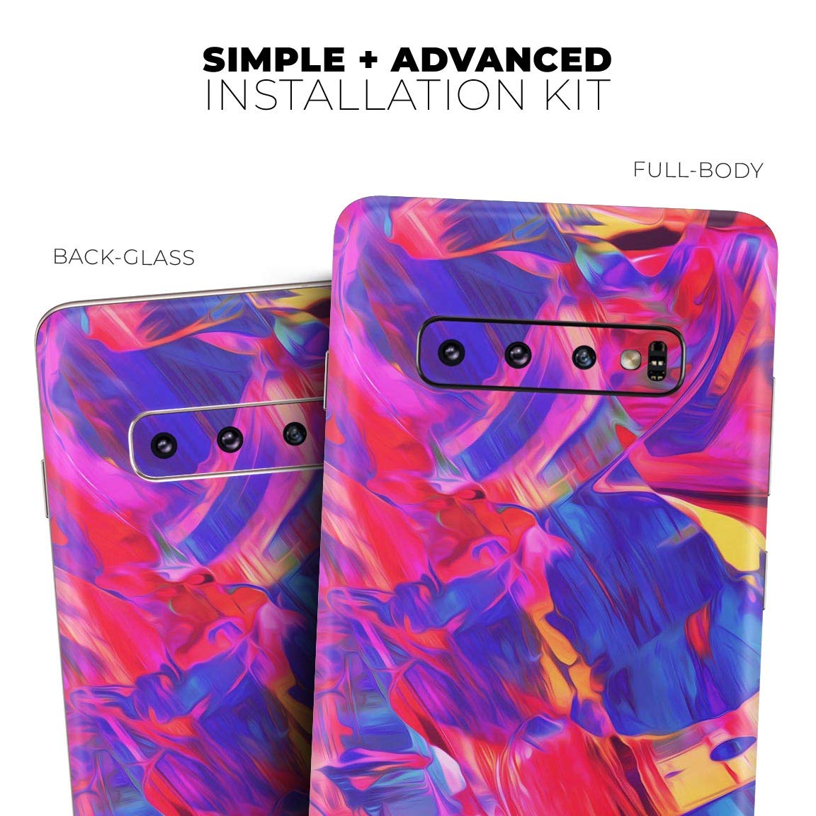 DesignSkinz Liquid Abstract Paint Remix V33 Protective Vinyl Decal Wrap Skin Cover Compatible with The Samsung Galaxy S20 (Screen Trim & Back Glass Skin)