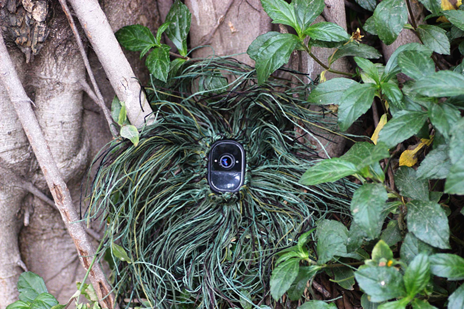 Ghillie Skin Compatible with Arlo PRO, 2 Smart Security Home Camera, Black Silicone Skin Case Cover for Arlo PRO & Arlo PRO 2 Smart Security Wire-Free Cameras, 1 Set