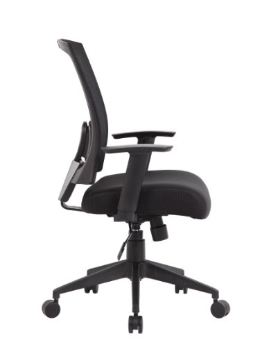 Boss Office Products Mesh Back Task Chair in Black
