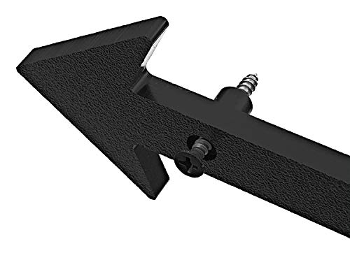GoHomeNumbers Plastic Arrow Sign, 6 inches long with hardware included, 6 inches, Black