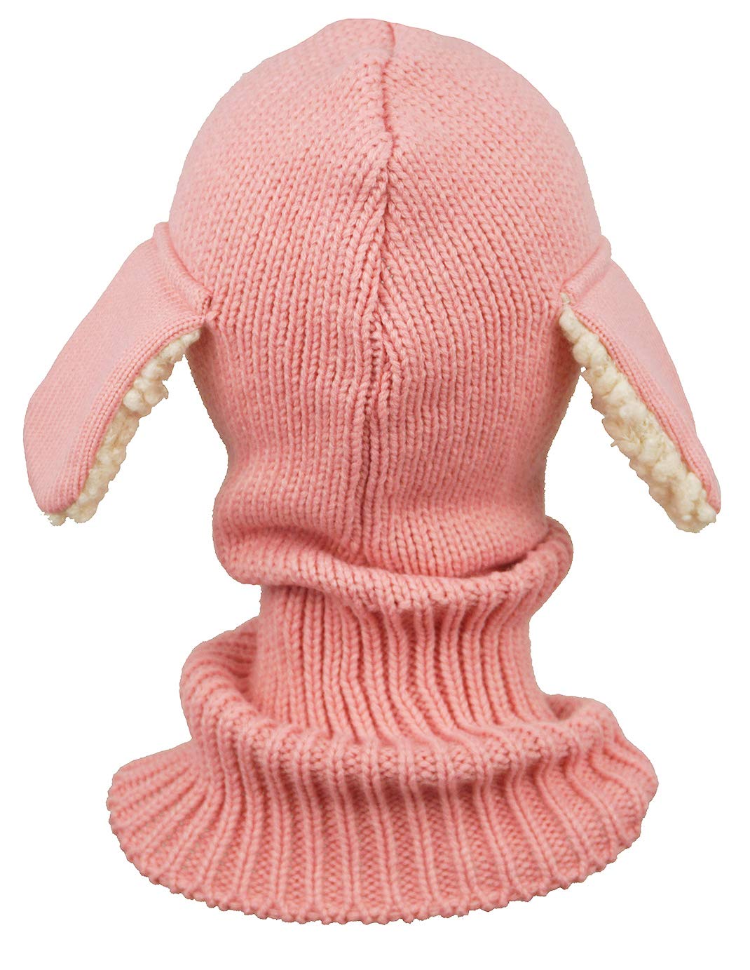 Bienvenu Toddler Hat Scarf Earflap Hoodie, Pink, One Size