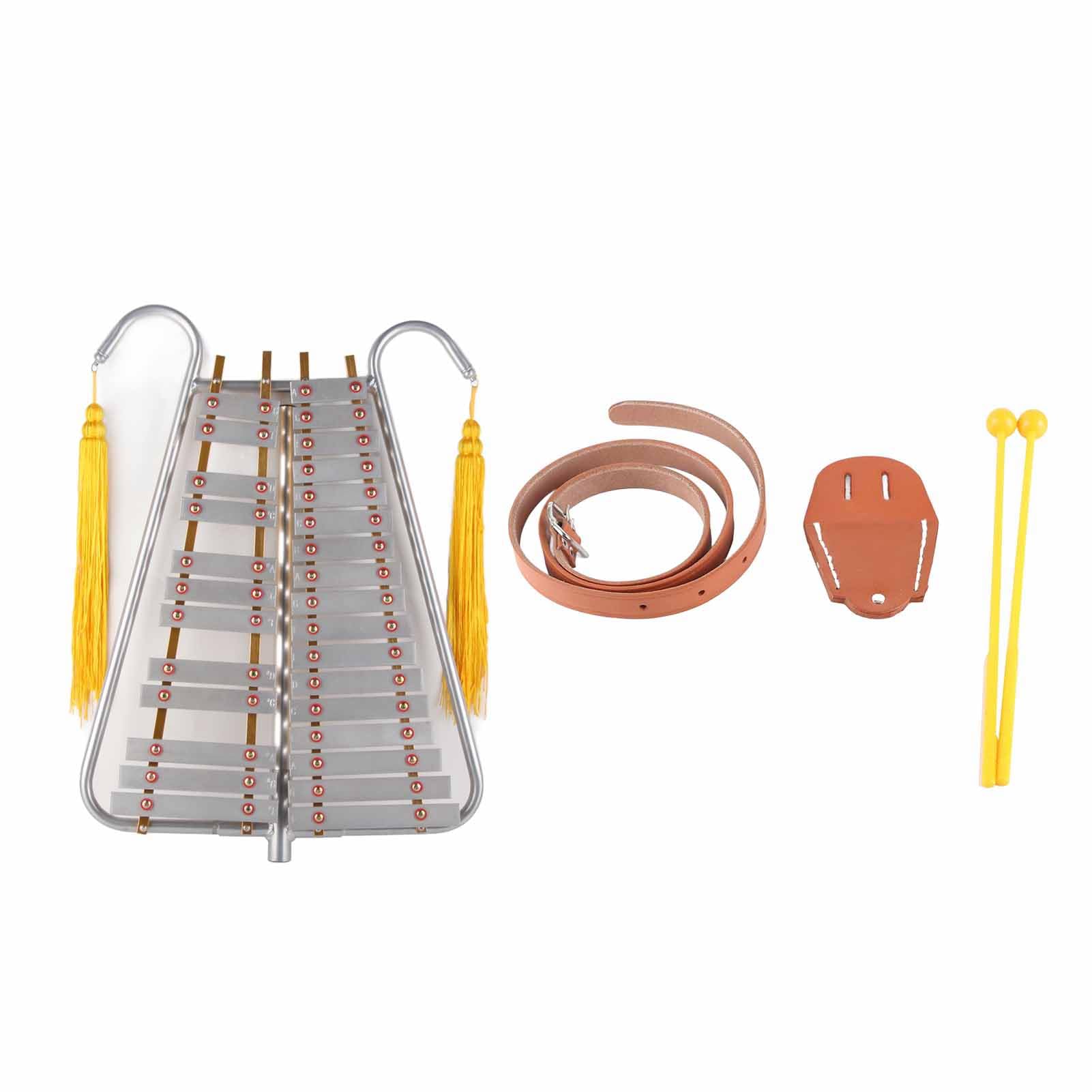 29 Note Glockenspiel Xylophone Percussion Kit Aluminum Alloy Musical Instrument for Beginners, Music Teaching, Gifts