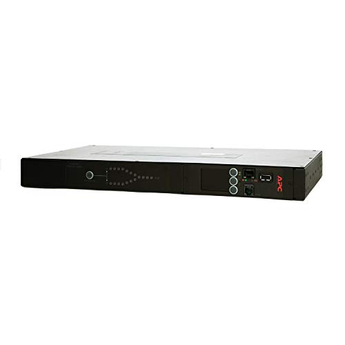 APC Rack ATS, Rack-Mount Transfer Switch 120V/20A, (10) 5-20R Outlets, (AP4452)
