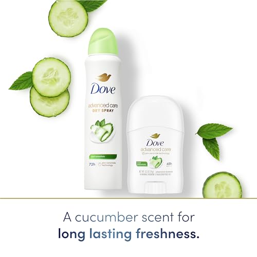 Dove Advanced Care Antiperspirant Deodorant Stick Cool Essentials 36 Ct for helping your skinbarrier repair after shaving 72h odor control and all-day sweatprotection with ProCeramide Technology 0.5oz