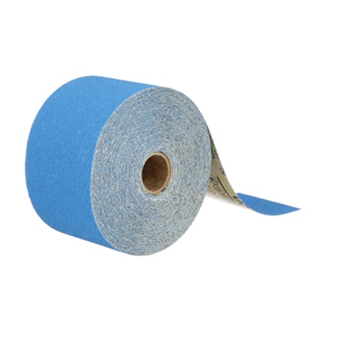 3M Stikit Blue Abrasive Sheet Roll, 36217, No Hole, 2.75 in x 20 yd, 80+ Grade, Automotive Sanding Roll Sandpaper for Coating Removal, Body Repair, Auto Sanding