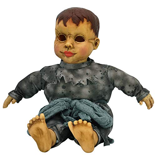 JOYIN Sound Activated Haunted Doll, Halloween Baby Doll for Halloween Decorations and Halloween Accessories