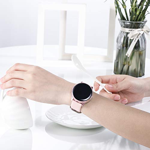 GEAK Compatible with Samsung Galaxy Active 2 Watch Case 40mm, 3 Pack Soft TPU Full Cover Screen Protector Case for Samsung Galaxy Active 2 Smartwatch 40mm Black/Clear/Rose Gold