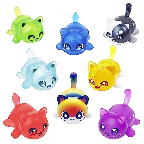 Aphmau Mystery MeeMeows Surprise Figures 6 Pack; Wildy Popular; 8 Possible Mini MeeMeows Figures to Collect, Including Donut / Fairy & Mermaid Cat