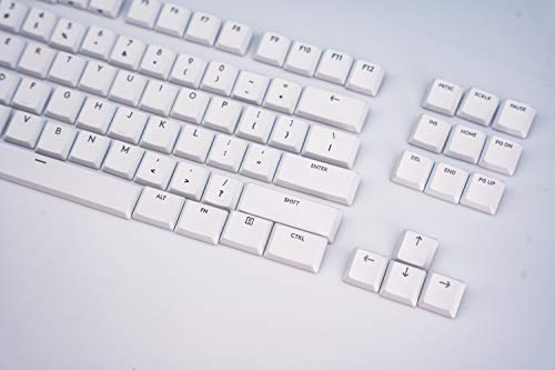 luo Suitable Logitech G915TKL G915 G815 Keyboard keycaps,Replacement Keycaps Mechanical Gaming Keyboard (White 87 Keys only keycaps)