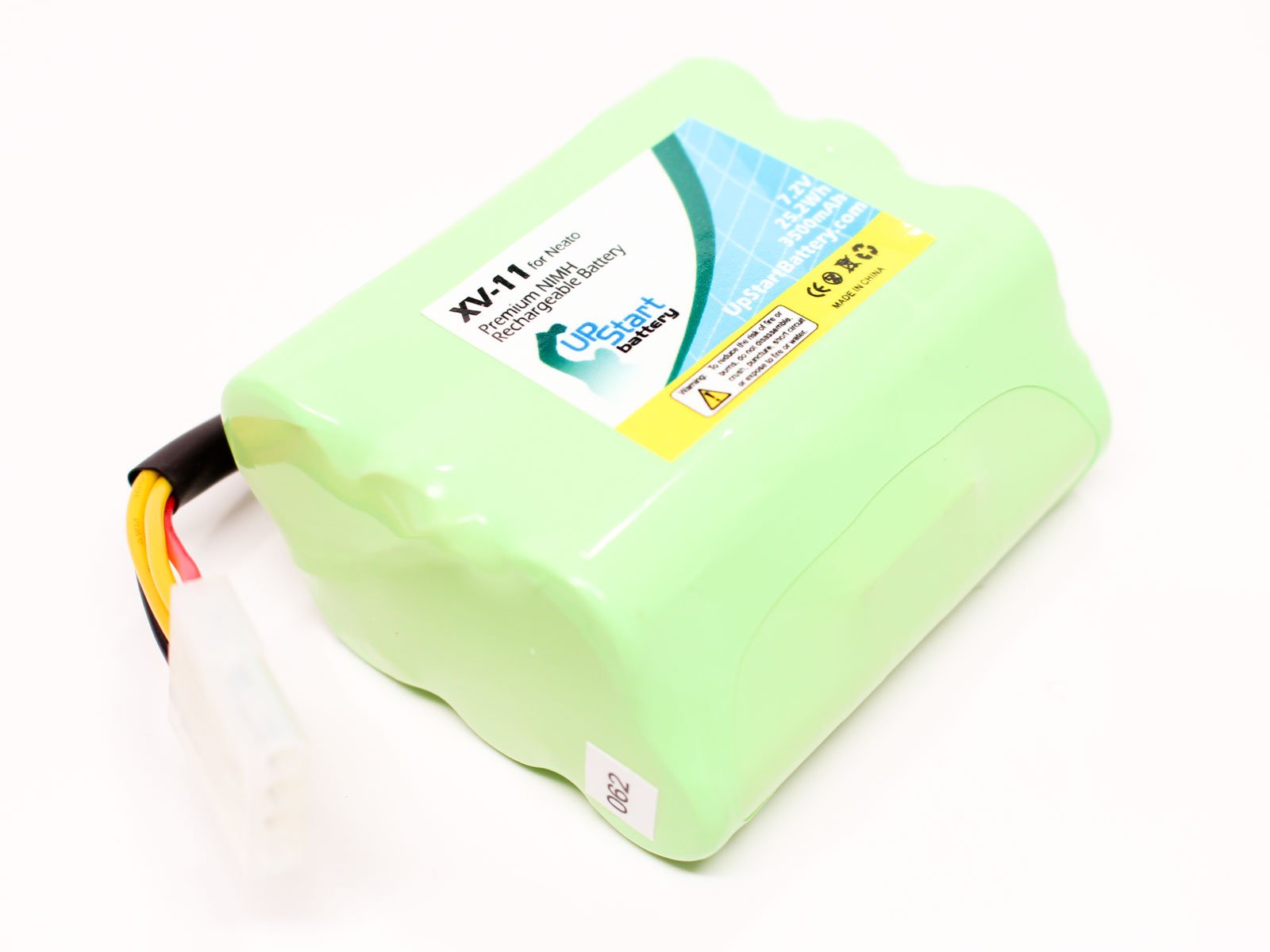 2 Pack - Replacement for Neato XV-14 Battery Filters Blades and Squeegee - Kit Includes 2 Battery 2 Filters 6 Blades and 1 Squeegee (3500mAh 7.2V NI-MH)