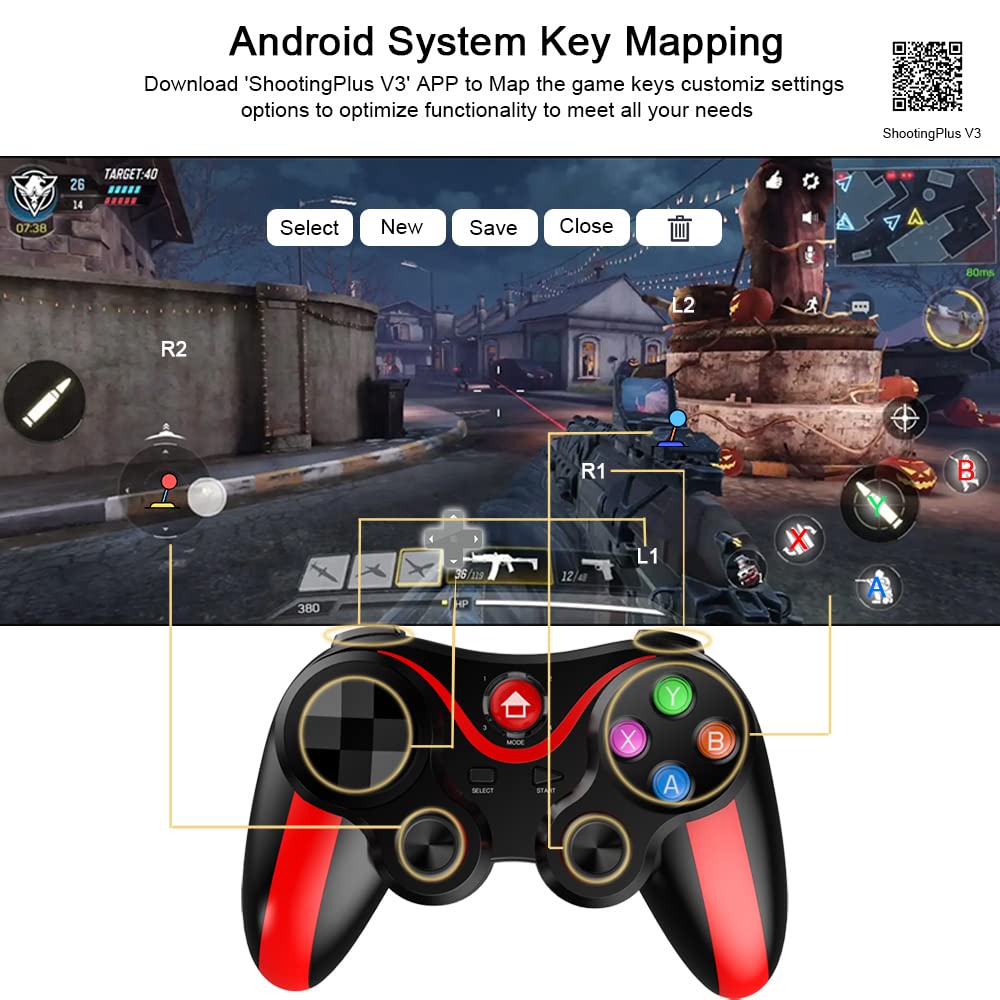 2/Controller for iOS Android (Red)