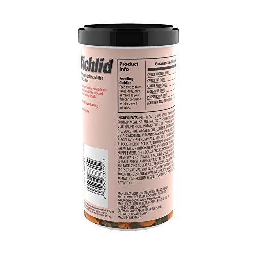 Tetra Cichlid Flakes for Mid and Top Feeding, 5.65 oz.