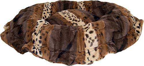 Bessie and Barnie Ultra Plush Wild Kingdom Deluxe Luxury Dog/Pet Lily Pod Bed Machine Washable