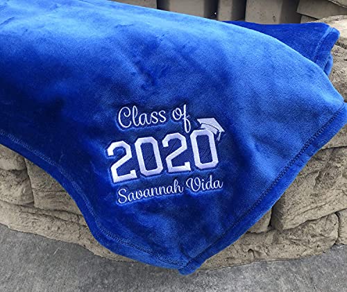 The Crafty Engineer Custom Senior 2023 Gift Sherpa Throw Blanket